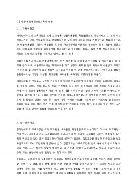 [대학레포트] 우리나라 장애청소년교육의 현황과 발전방향-1페이지