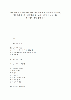 [성폭력][음주문화][성폭력의 예방교육][성폭력의 피해예방]성폭력의 정의, 성폭력의 원인, 성폭력의 실태, 성폭력과 음주문화, 성폭력의 후유증, 성폭력의 예방교육, 성폭력의 피해 예방, 성폭력의 해결 방안 분석-1페이지