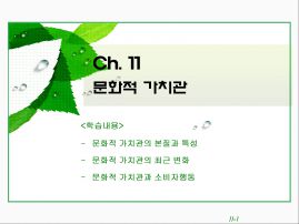 Ch. 11 문화적 가치관 -1페이지