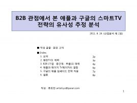 B2B 관점에서 본 애플과 구글의 스마트TV-1페이지