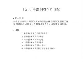 비주얼 베이직의 개요-1페이지