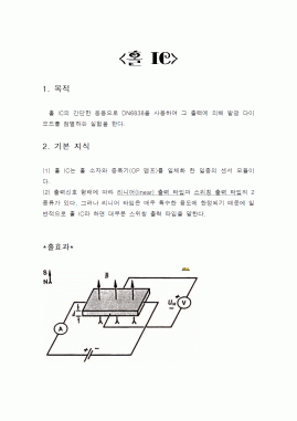 홀IC(예비보고서)-1페이지