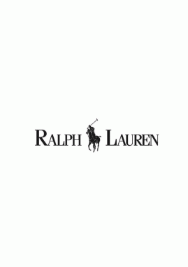 [국제경영전략론] 랄프로렌 (Ralph Lauren)-1페이지