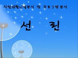 직업재활시설분석 및 프로그램 분석 -선린-1페이지