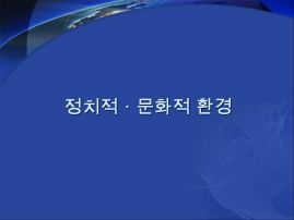 정치적 · 문화적 환경-1페이지