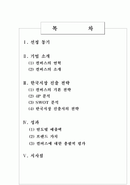 컨버스 소개 한국시장 진출 전략 성과 시사점-1페이지