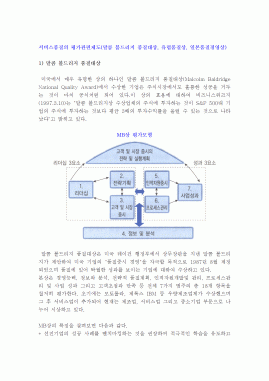 서비스품질의 평가관련제도(말콤 볼드리지 품질대상, 유럽품질상, 일본품질경영상)-1페이지