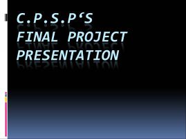 로봇 기말프로젝트 (C.P.S.P‘s Final Project Presentation)-1페이지