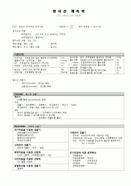 2교시 <방사선 응용> 방사선 계측학-1페이지