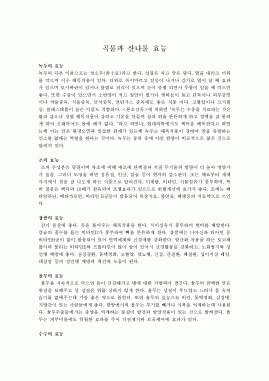   곡물과 산나물 효능 -1페이지