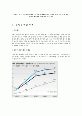 사회적으로 큰 갈등문제를 대상으로 갈등의 내용과 원인, 당사자 주장, 갈등 조정 방안, 당사자 예상반발 등에 관한 기초 자료 -1페이지