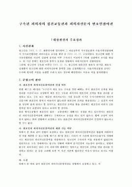 구속된 피의자의 접견교통권과 피의자신문시 변호인참여권-1페이지