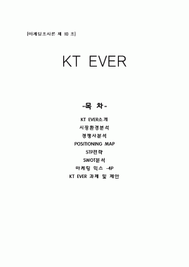 마케팅조사 KT EVER-1페이지