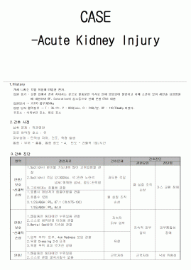 급성신질환 (Acute Kidney Injury) 간호중재-1페이지