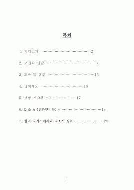 이랜드(e-land) 인사관리 분석과 취업준비 -1페이지