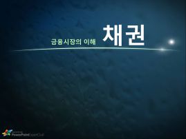 [금융시장의 이해] 채권이란-1페이지