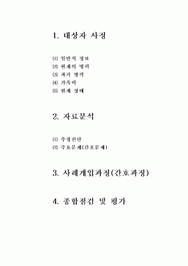 [의약학] 정신분열병 사례연구-1페이지