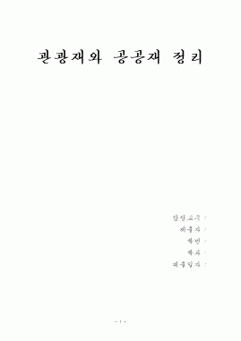 관광재와 공공재-1페이지