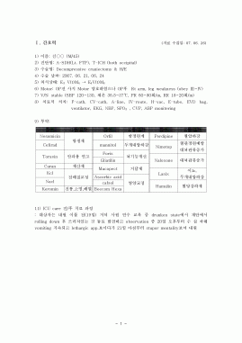 [간호학]SICU Case-Decompressive craniectomy-1페이지