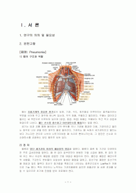 성인 폐렴 (Pneumonia)-1페이지