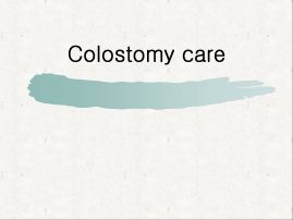 Colostomy care-1페이지