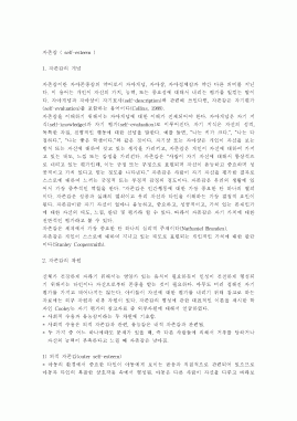 자존감 개념및 차원 중요성 증진방법-1페이지