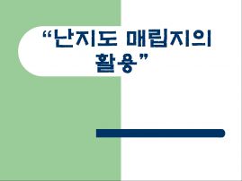 페기물처리공학 프로젝트(난지도 매립지의 활용)-1페이지