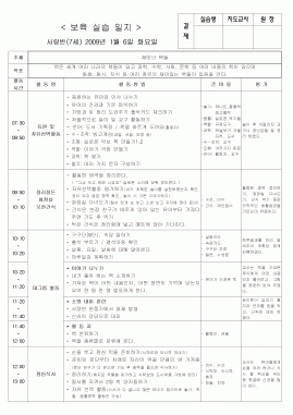 보육실습일지(어린이집)-1페이지