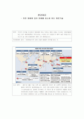 환경재료- 자연 재해에 있어 피해를 최소화 하는 재료기술-1페이지