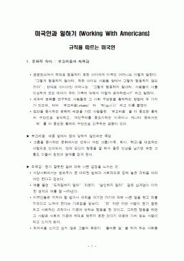 미국인과 일하기-규칙을 따르는 미국인-1페이지