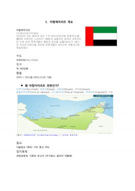 [국제지역경제학] 아랍에미리트(United Arab Emirates)에 관하여-1페이지