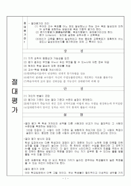 절대평가와 상대평가-1페이지