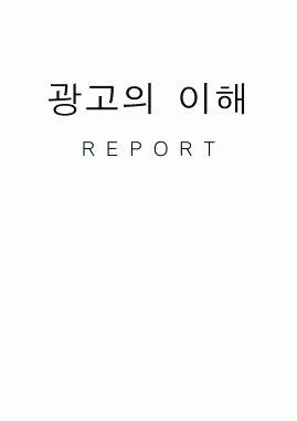 광고의 이해 - 경쟁사 브랜드 분석-1페이지