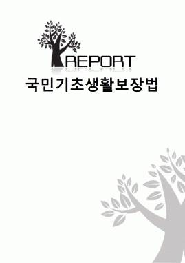 (한국사회복지론) 국민기초생활보장법-1페이지