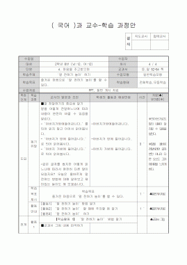 2)국어-즐거운 마음으로 말 전하기 놀이를 할 수 있다.(중안)-1페이지