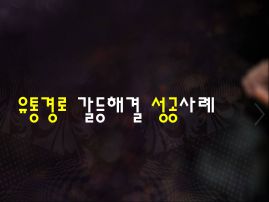 유통경로 갈등해결 성공사례(정의, 유형, 관리, 사례, 유통, 경로, 체계, 시장, 과정, 갈등, 성공, 케이스, 경영, 전략, 마케팅)-1페이지