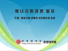 환경규제 경제적유인제도 효과와 EPR제도-1페이지