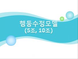 행동수정모델 실천론-1페이지