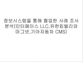 정보시스템을 통해 협업한 사례 조사분석(인터페이스 LLC,유한킴벌리와 마그넷,기아자동차 CMS-1페이지