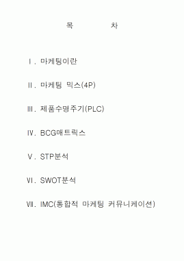 마케팅이란 IMC SWOT BCG STP-1페이지