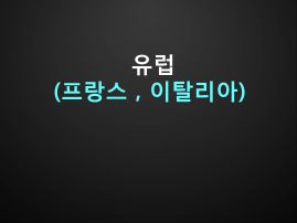  유럽 - 프랑스 , 이탈리아-1페이지