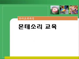 유아교육과정) 몬테소리 교육-1페이지