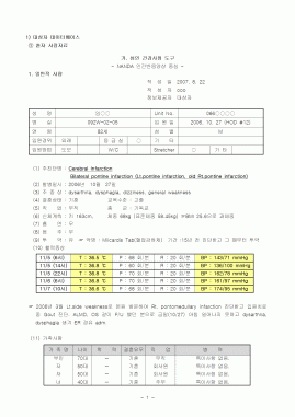 [성인간호학] 신경과 병동 Cerebral Infarction case study-1페이지