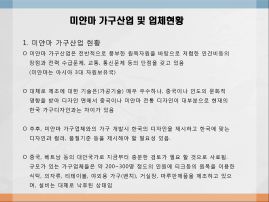 미얀마 가구산업 및 업체 현황-1페이지