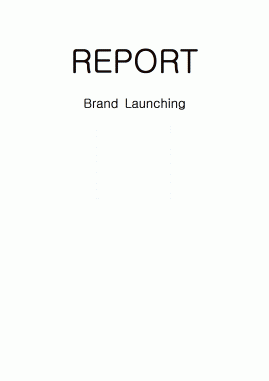 브랜드런칭(Brand Launching)해보기, 개인브랜드(패션의류) 런칭 연습, 기획-1페이지