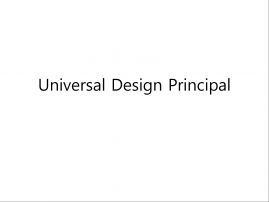 [디자인개론] Universal Design Principal (내가 정한 5가지 법칙)-1페이지