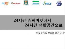 한국 CVS의 변화와 발전 전략-1페이지
