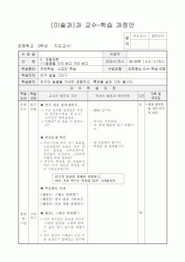 3)미술-5. 관찰표현  - 친구 얼굴 그리기-1페이지