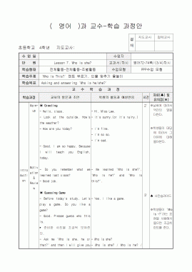 4)영어-7. Who is she - Who Is This 챈트 부르기, 인물 맞추기 윷놀이-1페이지