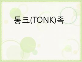 통크(TONK)족의 삶의 특징과 출현배경 및 통크(TONK)족에 대한 고찰-1페이지